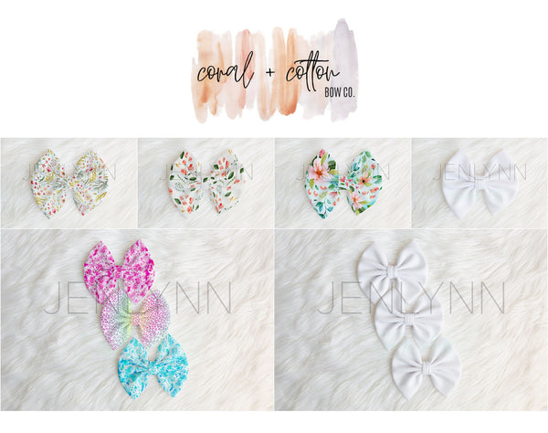 Custom Product Photo Shoot with Coral + Cotton Bow Co. - JENLYNN Stock Shop